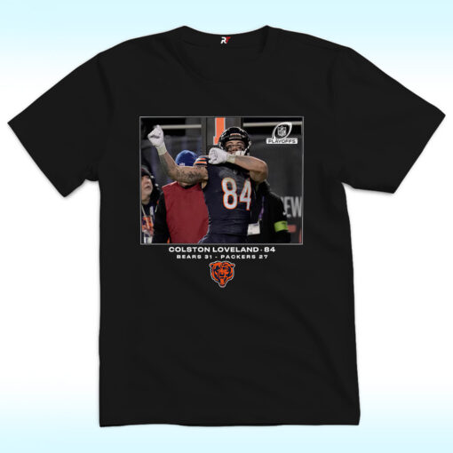 Colston Loveland 84 Flash Features Wild Card Big and Tall Shirt, Bears ...